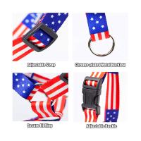 China American Flag Pattern Bark Lover Adjustable Harness with For Dogs and Cats Daily Training for sale