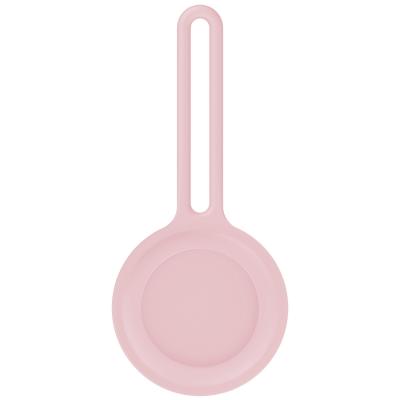 China Silicone Air Tag Keyring , Adjustable Collar Strap Airtag Phone Case for sale