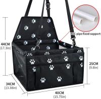 China Washable Cushion Travel Dog Seat , AJ 600D Oxford Dog Car Carrier for sale