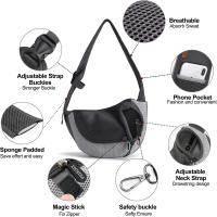 China grey Sling Outdoor Waist Pack For Chihuahua Puppy S-L Size for sale