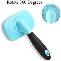 China Hair Removal Rotatable Pet Grooming Brush , AJ Cat Shedding Brush for sale
