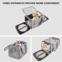 China 15lbs Airport Approved Dog Crate , AJ Collapsible Small Dog Travel Cage for sale