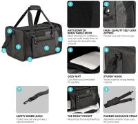 China Poylester Travel Multi Functional Sport Bags For Chihuahua Airline Approved for sale