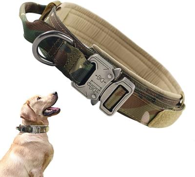 China Military Nylon Dog Lead Harness , Training Metal Buckle Bulk Dog Leashes for sale