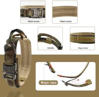 China Military Nylon Dog Lead Harness , Training Metal Buckle Bulk Dog Leashes for sale