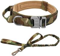 China Military Nylon Dog Lead Harness , Training Metal Buckle Bulk Dog Leashes for sale