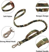 China Military Nylon Dog Lead Harness , Training Metal Buckle Bulk Dog Leashes for sale