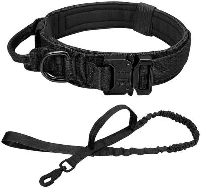 China Nylon Handle Pet Collar Leash Adjustable Bungee Custom Design for sale