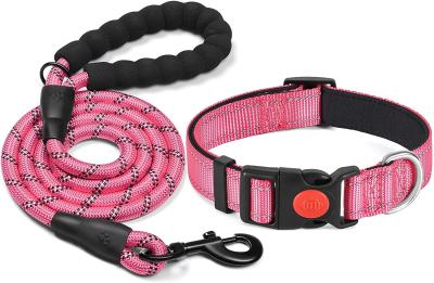 China Strong Rope Dog Training Leashes , AJ Pink 2m Dog Lead eco friendly for sale