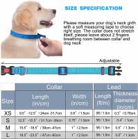 China Reflective Dog Walking Collars , Nylon Braided Rope Chain Dog Harness for sale