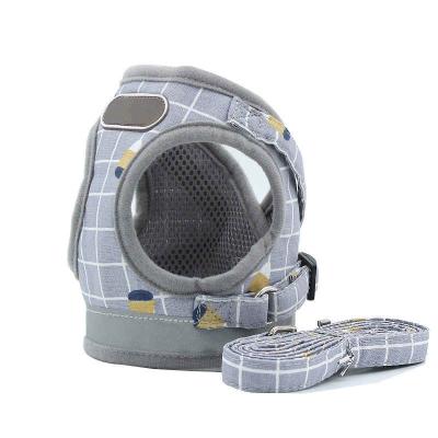 China Soft Padded Mesh Nylon Reflective Traction Neoprene Adjustable Pattern Dog Harness for sale