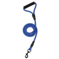 China Wholesale Nylon Braided Rope Soft Handle Padded Reflective Heavy Duty Pet Product Leash for sale