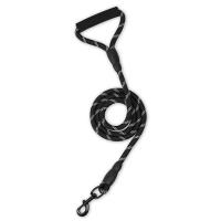 China Wholesale Nylon Braided Rope Soft Handle Padded Reflective Heavy Duty Pet Product Leash for sale