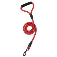 China Wholesale Nylon Braided Rope Soft Handle Padded Reflective Heavy Duty Pet Product Leash for sale