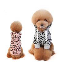 China Cotton Dog Fleece Jacket , Panther Printing Autumn Cute Dog Coats for sale