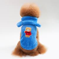China Manufacturer High Quality Pet Clothes Tweed Reversible Lovely Cotton Autumn Dog Fleece Coat for sale