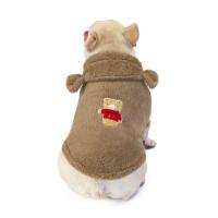 China Manufacturer High Quality Pet Clothes Tweed Reversible Lovely Cotton Autumn Dog Fleece Coat for sale