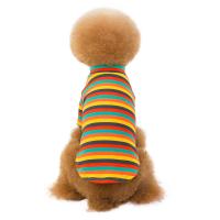 China Christmas New Dog Clothes Knitted Warm Plaid Striped Small Dog Sweater Vest for sale