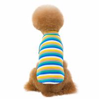 China Christmas New Dog Clothes Knitted Warm Plaid Striped Small Dog Sweater Vest for sale