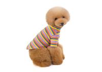 China Christmas New Dog Clothes Knitted Warm Plaid Striped Small Dog Sweater Vest for sale