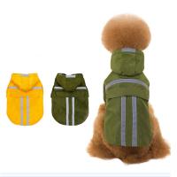 China Luxury Custom Fashion Pet Clothes Comfortable Lightweight Reflective Dog Rain Coat With Hood for sale