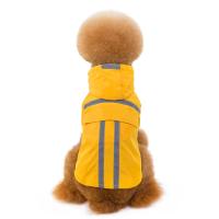 China Luxury Custom Fashion Pet Clothes Comfortable Lightweight Reflective Dog Rain Coat With Hood for sale