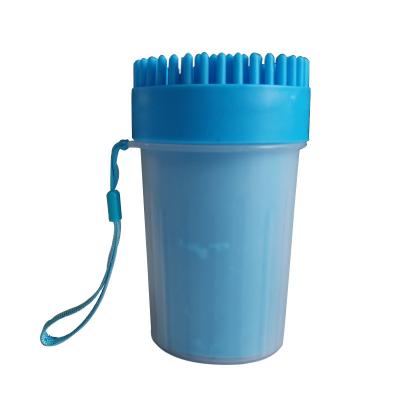 China Silicone Bristles Dirt Mud Remover Portable Foot Muddy Washer Dog Paw Cleaner Cup for sale