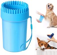 China Silicone Bristles Dirt Mud Remover Portable Foot Muddy Washer Dog Paw Cleaner Cup for sale
