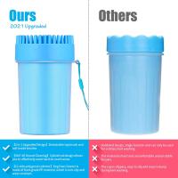 China Silicone Bristles Dirt Mud Remover Portable Foot Muddy Washer Dog Paw Cleaner Cup for sale
