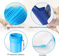China Silicone Bristles Dirt Mud Remover Portable Foot Muddy Washer Dog Paw Cleaner Cup for sale