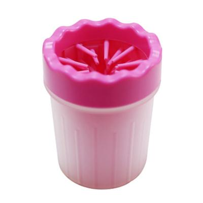 China Dog Feet SPA Soft Silicone Grooming Washer Protable Durable Pet Paw Cleaner for sale