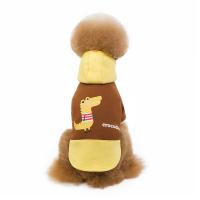 China 2021 Winter Fashionable Four Legs  Pet Clothes Warm Fleece Fabric Custom Dog Hoodies for sale