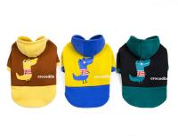 China 2021 Winter Fashionable Four Legs  Pet Clothes Warm Fleece Fabric Custom Dog Hoodies for sale