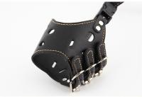China Quality Prevent Biting Fight Eathing Bark Dog Muzzle Strong Durable Training Leather Dog Muzzle for sale