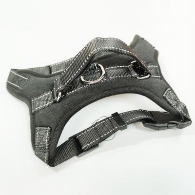 China Designer Comfort Nylon Adjustable Reflective Hand Pulling Pet Walking Training Dog Harness for sale