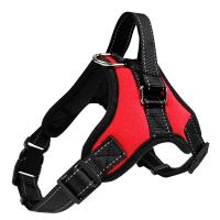 China Designer Comfort Nylon Adjustable Reflective Hand Pulling Pet Walking Training Dog Harness for sale
