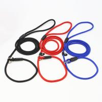 China Wholesale Best Selling Simple Pet Walking Running Adjustable Nylon Braided Rope Dog Leash Slip for sale