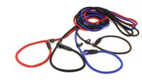 China Wholesale Best Selling Simple Pet Walking Running Adjustable Nylon Braided Rope Dog Leash Slip for sale