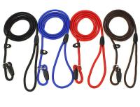 China Wholesale Best Selling Simple Pet Walking Running Adjustable Nylon Braided Rope Dog Leash Slip for sale