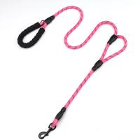 China 2021 Upgreate Nylon Braided Reflective Rope Neoprene Padded Two Handles Dog Leash for sale