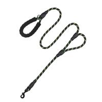 China 2021 Upgreate Nylon Braided Reflective Rope Neoprene Padded Two Handles Dog Leash for sale