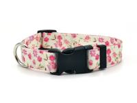 China Custom Simple Design Comfortable Soft Lightweight Pattern Adjustable Nylon Dog Collar for sale