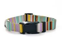 China Custom Simple Design Comfortable Soft Lightweight Pattern Adjustable Nylon Dog Collar for sale