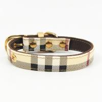 China Personalized Quality High Classic PU leather Durable Matching Luxury Dog Collar Leashes for sale
