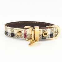China Personalized Quality High Classic PU leather Durable Matching Luxury Dog Collar Leashes for sale