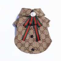 China Personalized Logo Pet Coat Dog Clothes Matching Couple Luxury Pet Coat for sale