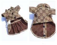 China Personalized Logo Pet Coat Dog Clothes Matching Couple Luxury Pet Coat for sale