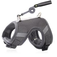 China 2021 Dog Cat Brand New Quality Breathable Classic Reflective Mesh Cat Vest Harness for sale