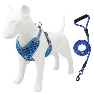China Hot Selling Durable Easy Release Comfort Breathable Reflective Adjustable Dog Harness for sale