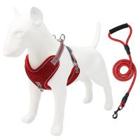 China Hot Selling Durable Easy Release Comfort Breathable Reflective Adjustable Dog Harness for sale